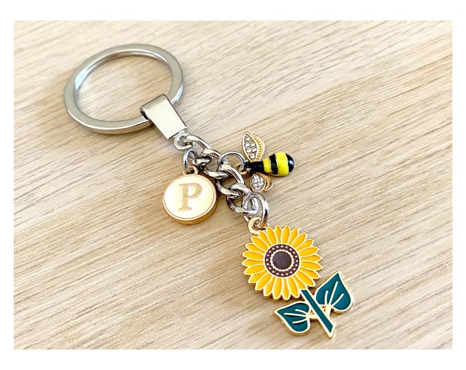 Sunflower Macrame Keyring - Etsy UK
