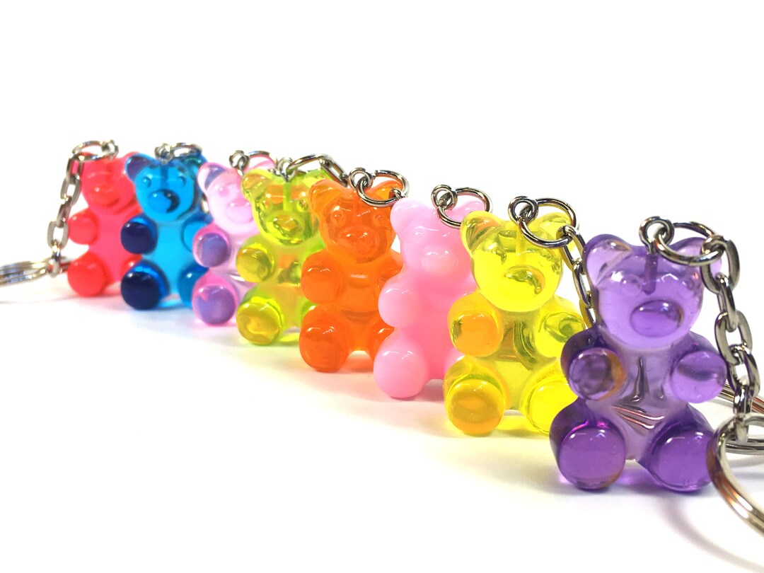 Gummy Bear Keyring Gummy Bear Keyrings Cute Sweetie Gummy Bear - Etsy