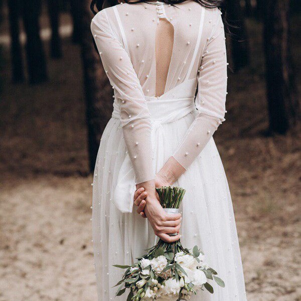 Pearl Wedding Dress - Etsy