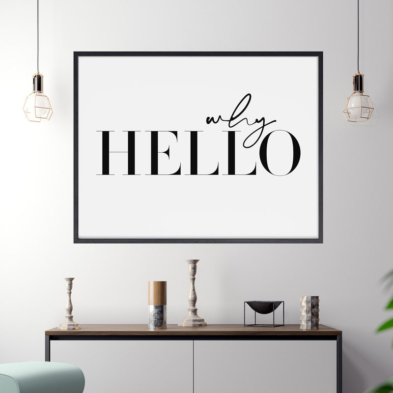 Why Hello Print - Etsy