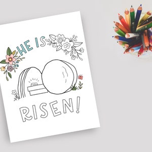 Easter Coloring Pages | Set of 3 Printable | Easter Activity, Christian ...