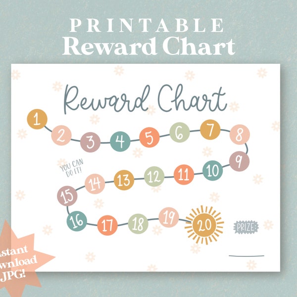 Kids Reward Chart - Etsy