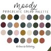 Neutral Boho Color Palette for Procreate App | Color Swatches, iPad ...