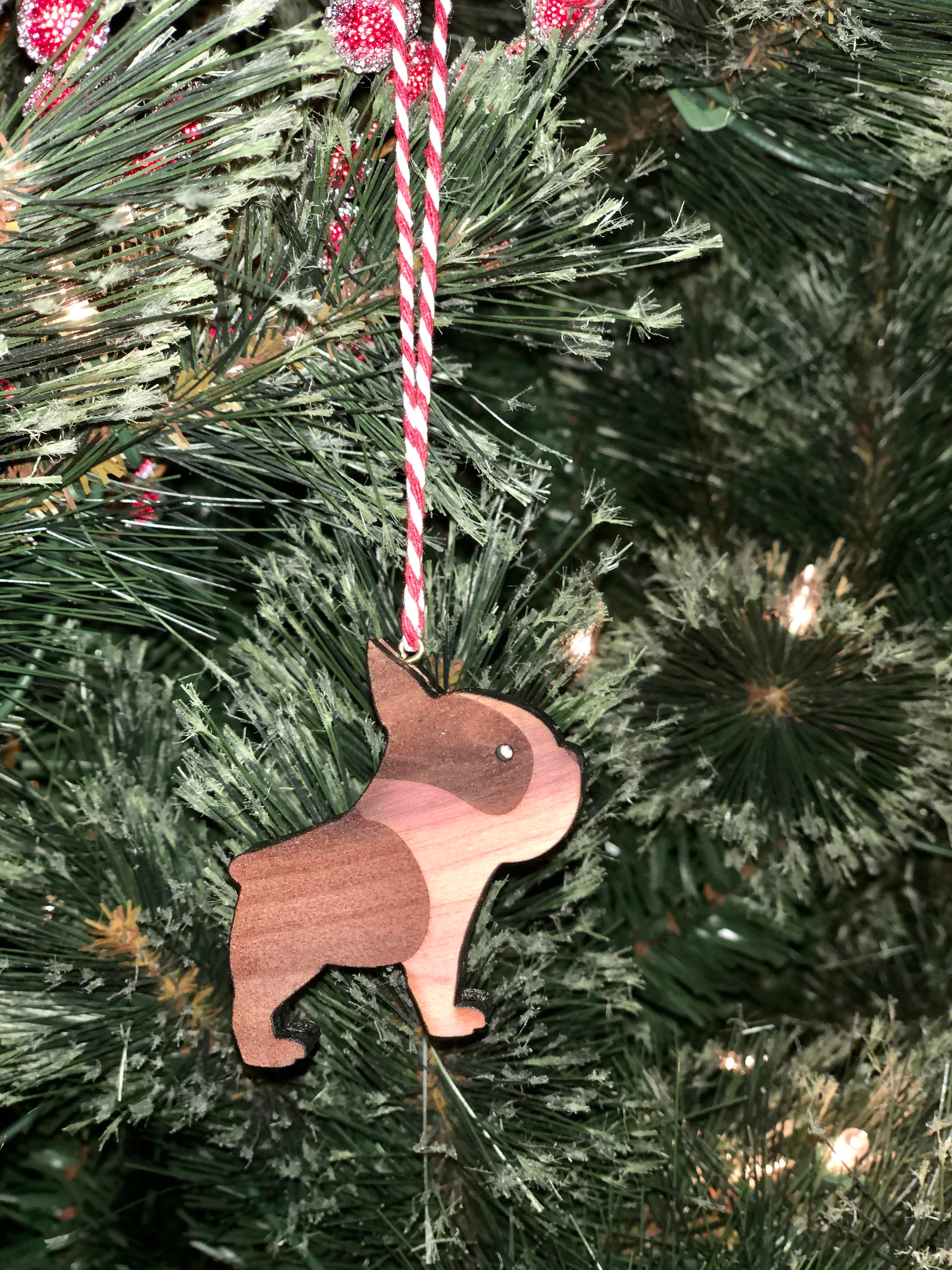 Boston Terrier Dog Ornament dog Christmas Dog Sympathy Dog | Etsy