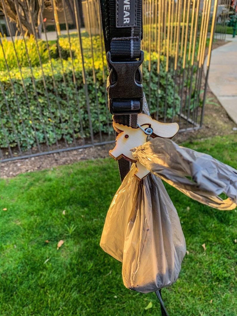 Golden Doggie Doo Clip (holds the Poop Bag to Your Leash on a Walk) - Etsy