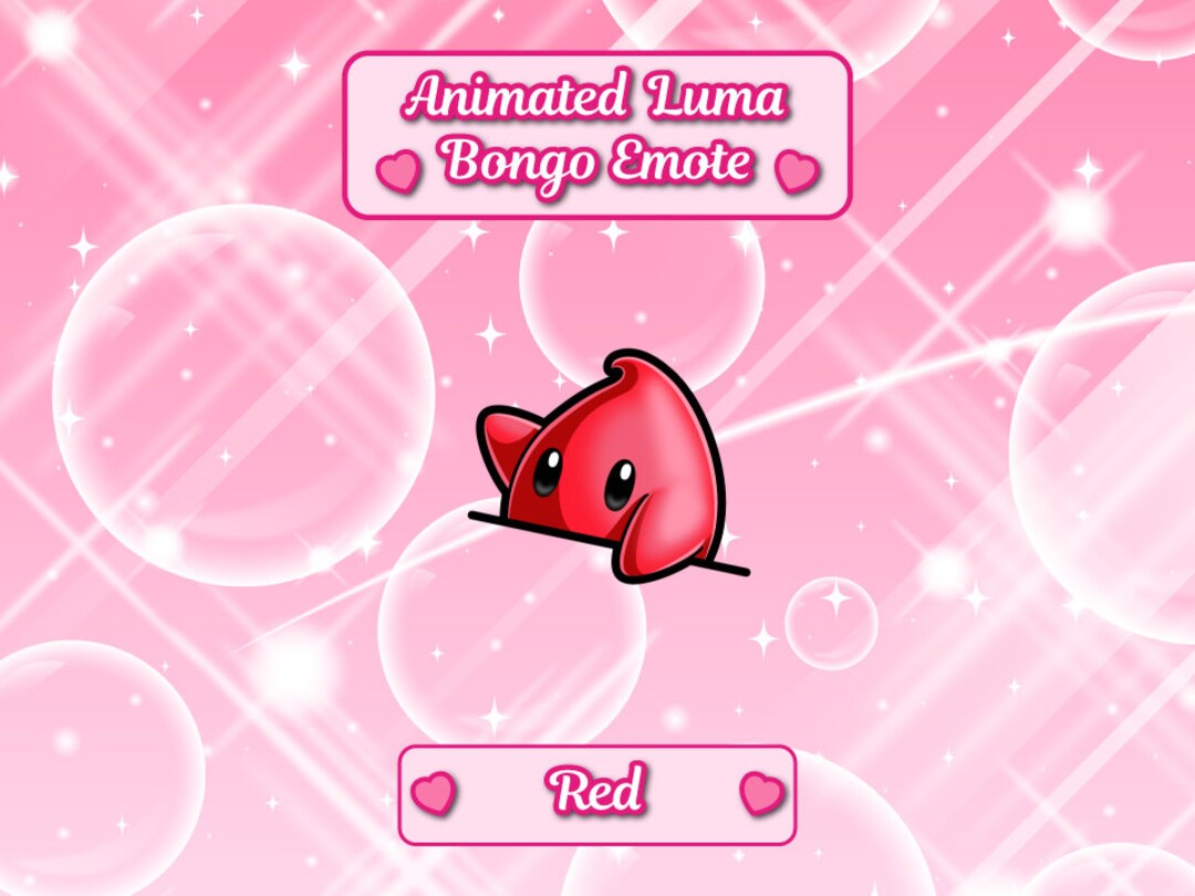 Animated Red Chubby Star Bongo Emote for Twitch Streams and Discord ...