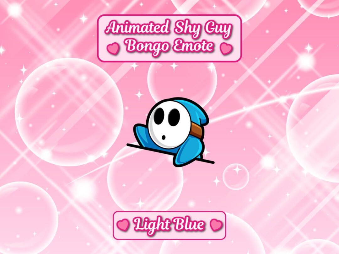 Animated Light Blue Mischievous Enemy Bongo Emote for Twitch Streams ...