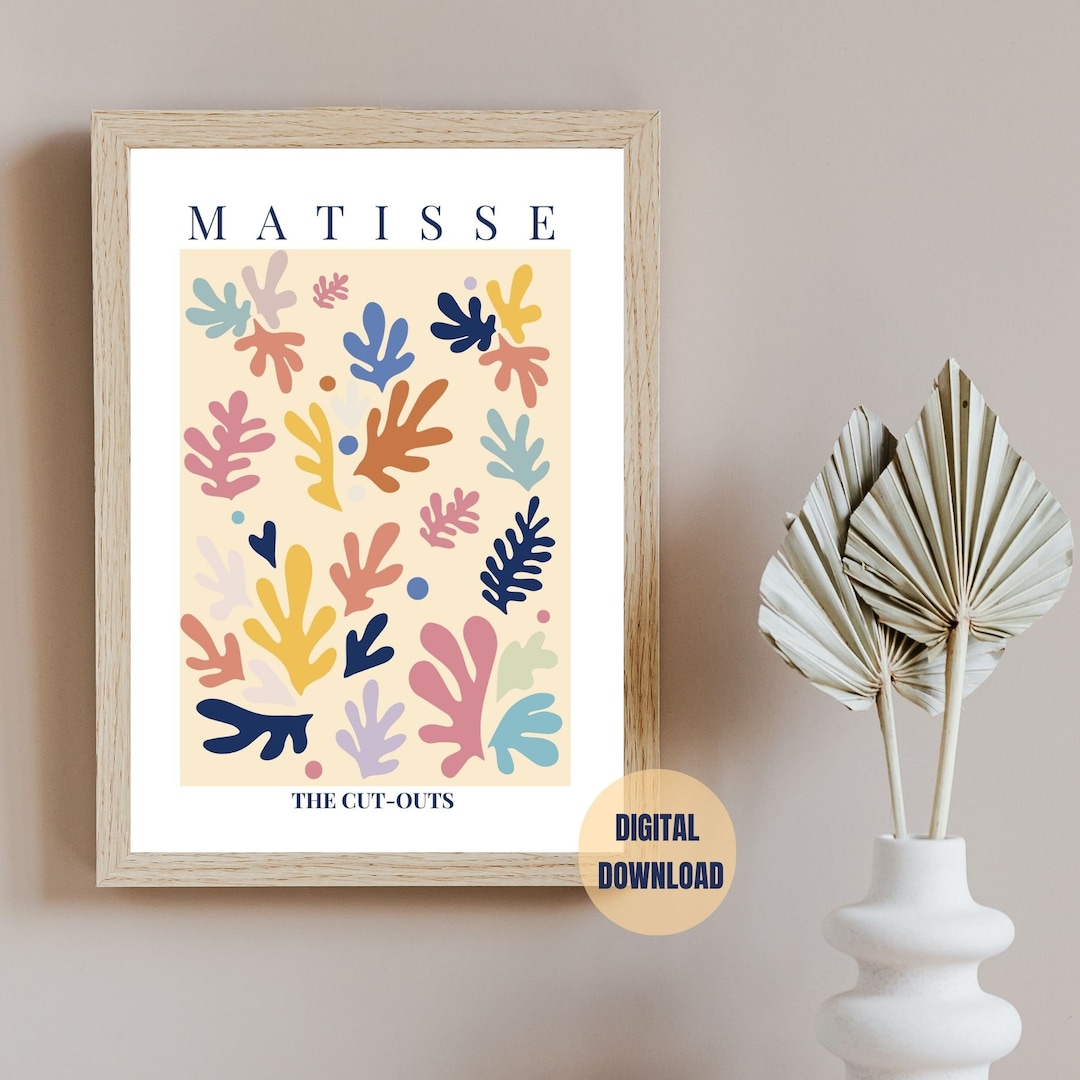 Matisse Colourful, Matisse Cut Outs, Printable Matisse, Matisse Digital ...