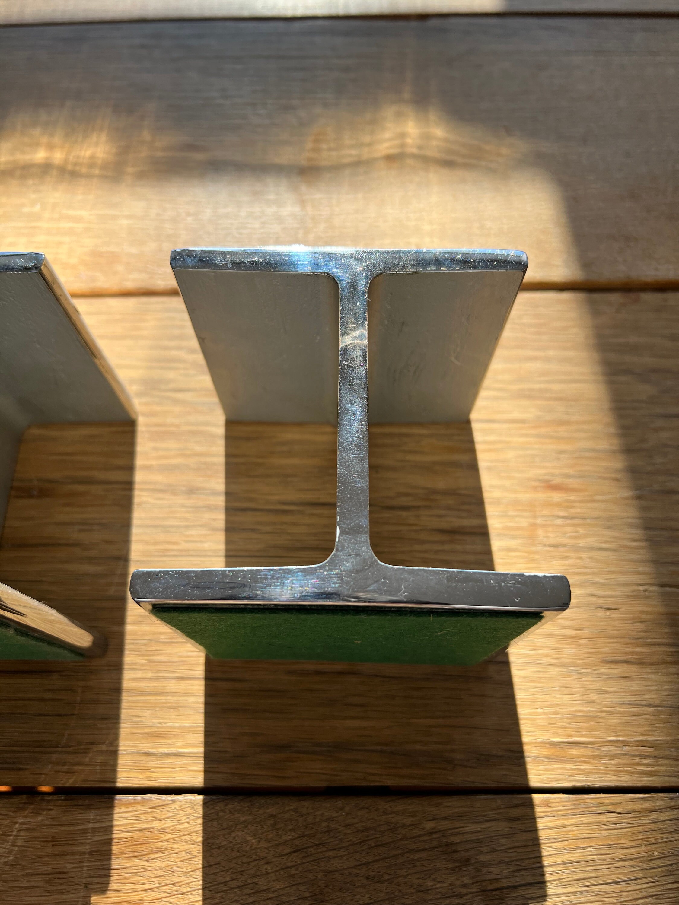 Vintage Ward Bennett Style Steel I-beam Bookends - Etsy