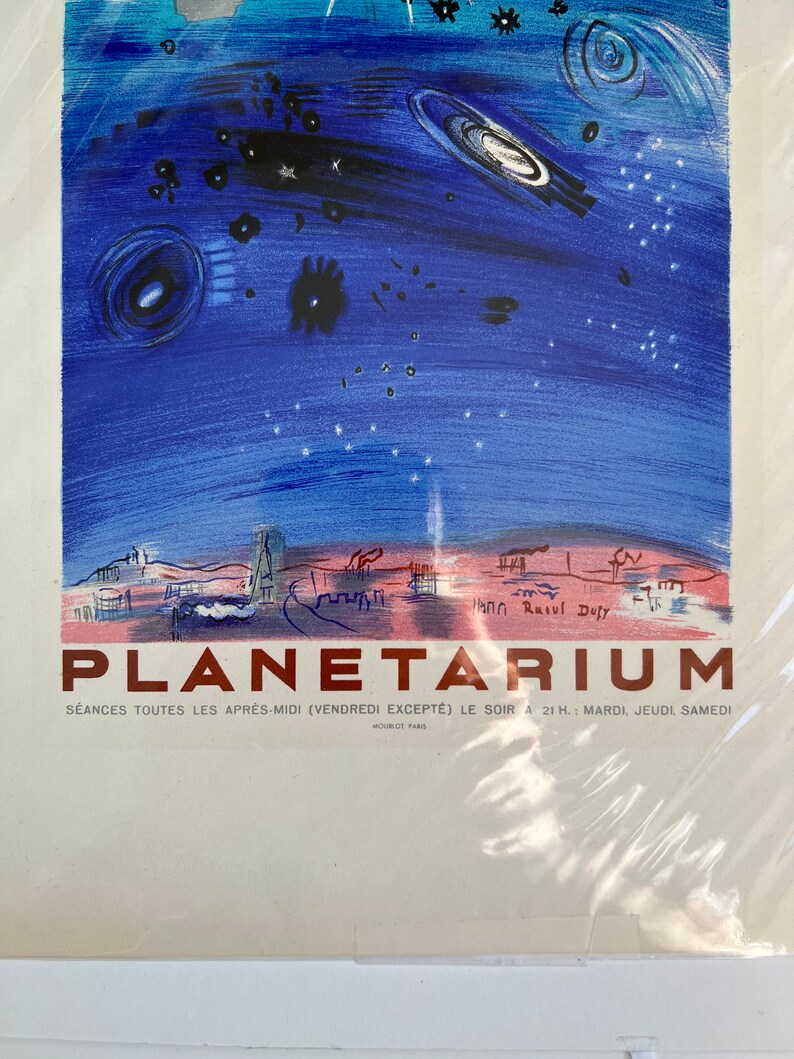 Vintage Raoul Dufy planetarium Lithograph, C. 1959 - Etsy