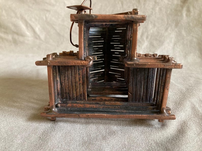 Copper Miniature House, Cabin, Cottage, Rustic, Hand Made, “CR”, Unique ...