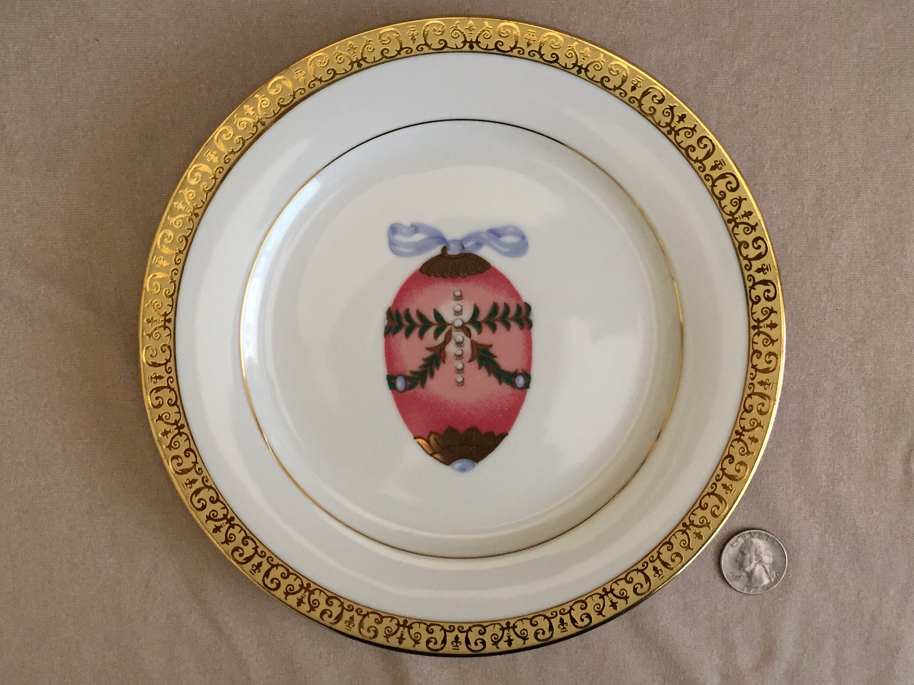 Gold Buffet Royal Gallery Faberge Egg Style Salad Plates - Etsy