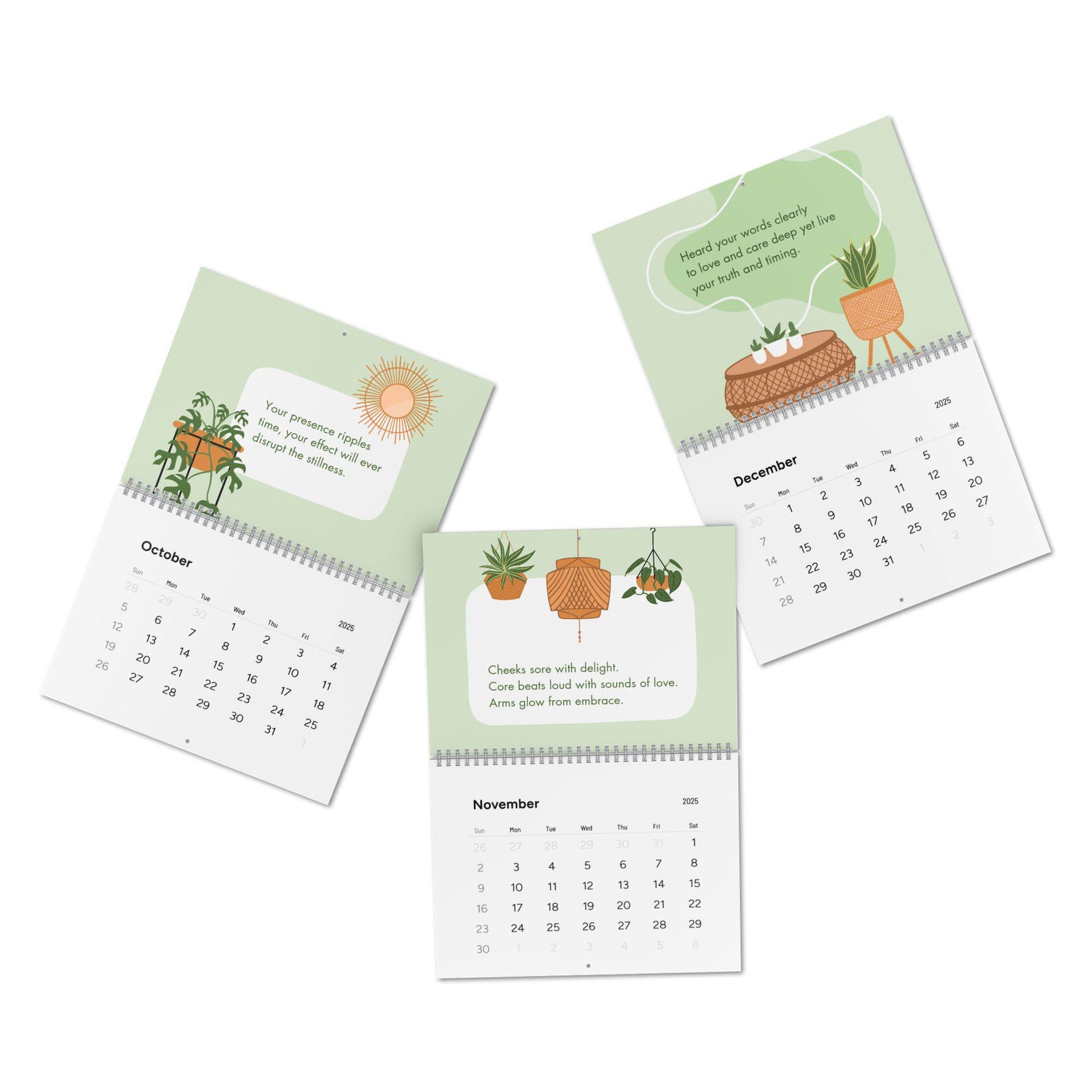 Plants & Haikus 2025, 2025 Calendar, Poetry Calendar, Haiku Calendar ...