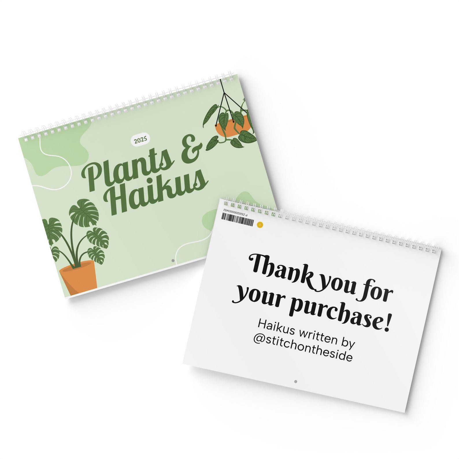 Plants & Haikus 2025, 2025 Calendar, Poetry Calendar, Haiku Calendar ...