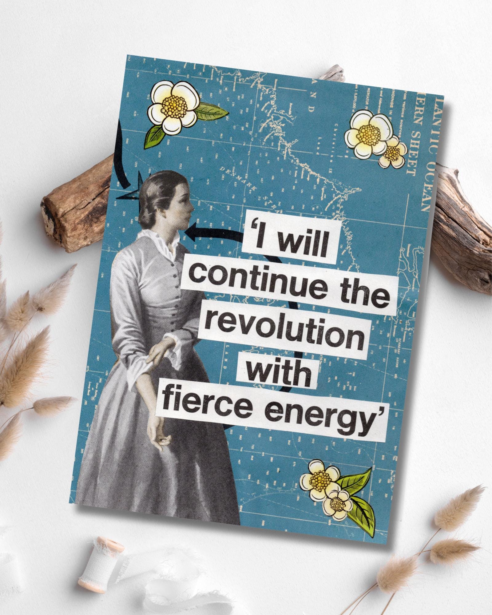 Digital Download - Fierce Feminine Revolution Bold 1800s Woman Collage ...