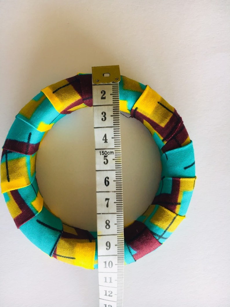 Handmade African Fabric Bangles, Ankara Fabric Bracelets for Women - Etsy