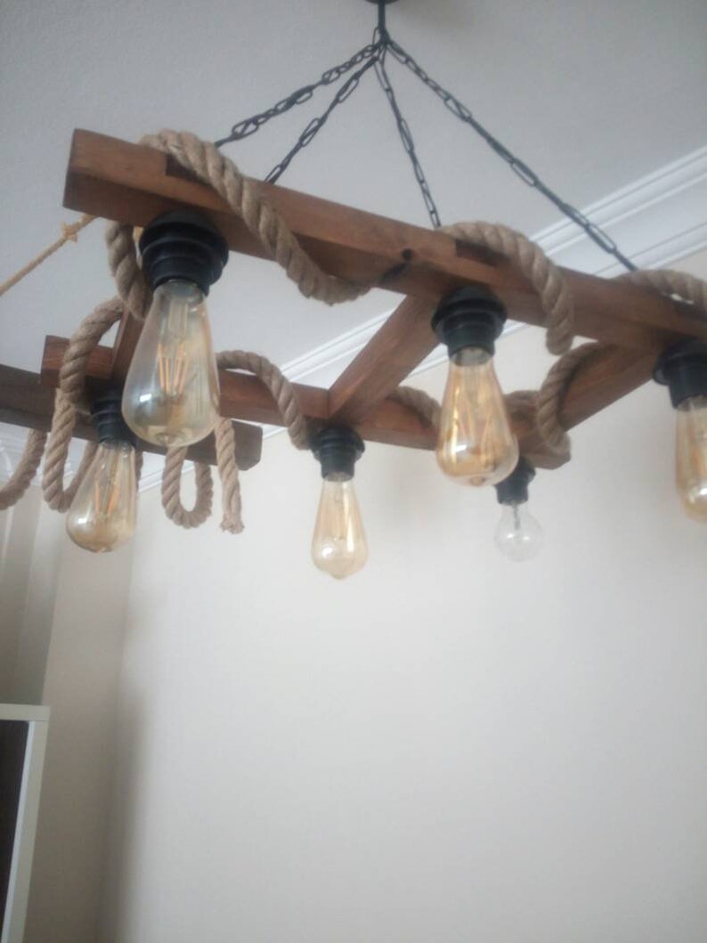 Wooden Ladder Light Fixture at Alexis Hoff blog