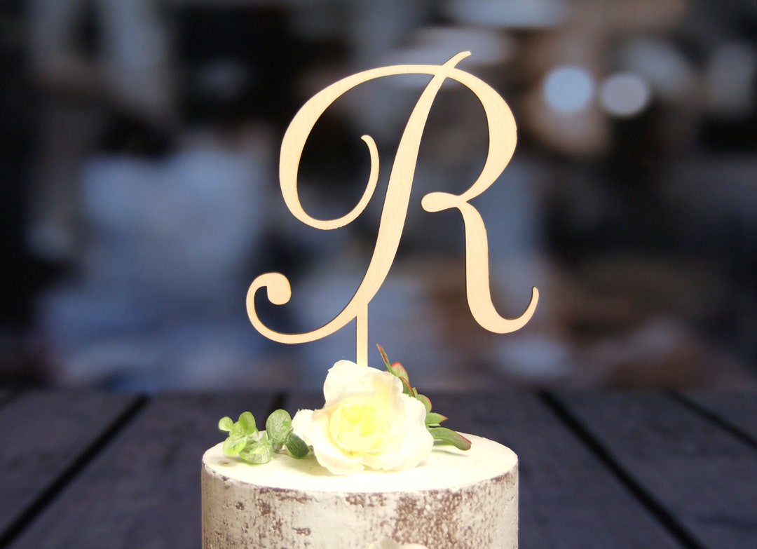Initial Cake Topper, Wedding Cake Topper, Statement Cake Topper ...
