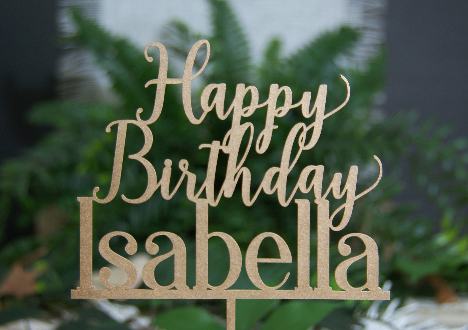 Birthday Cake Topper- Personalized Birthday Topper- Anniversary Cake ...