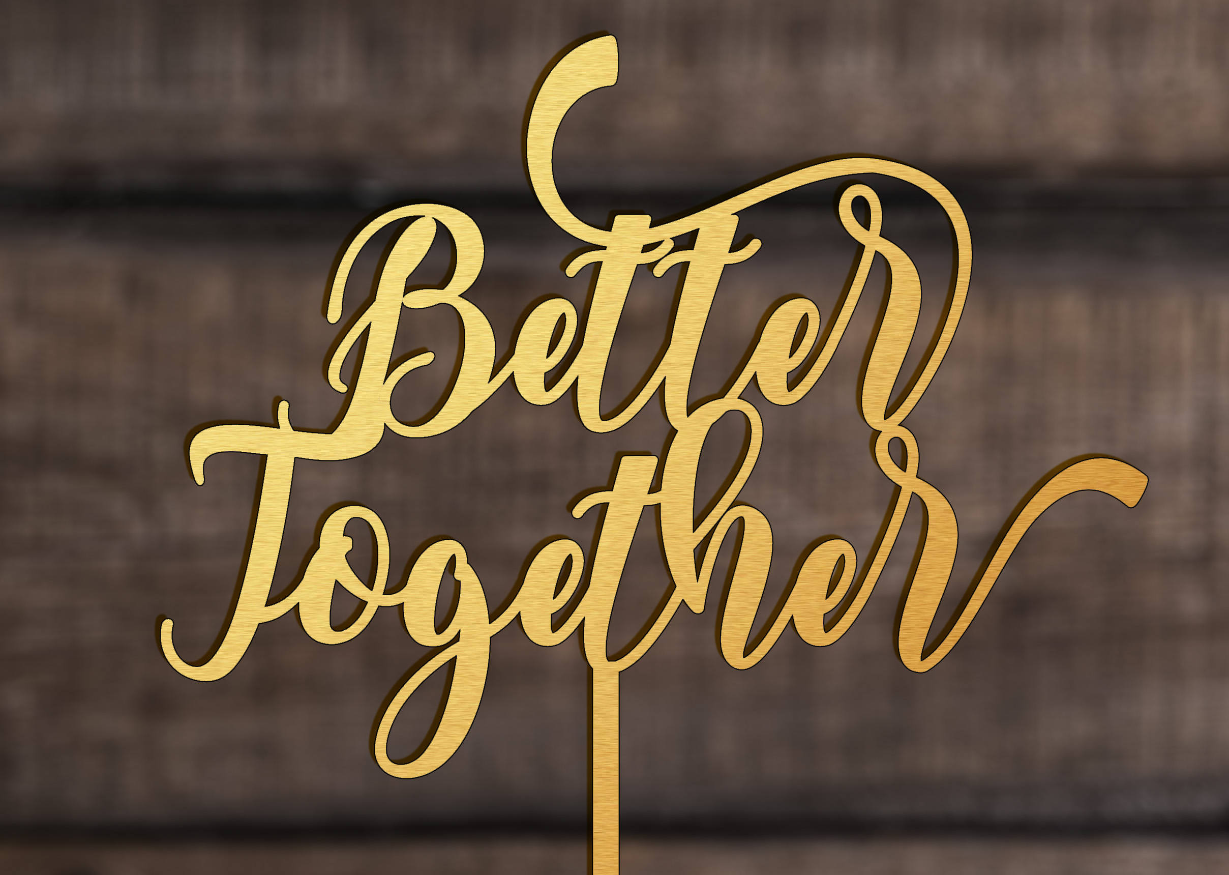 Better Together Wedding Cake Topper Anniversary Vow Renewal | Etsy