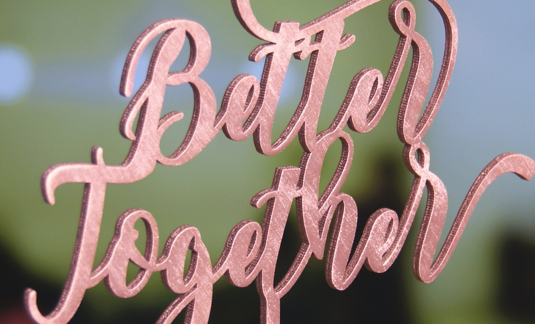 Better Together Wedding Cake Topper Anniversary Vow Renewal | Etsy