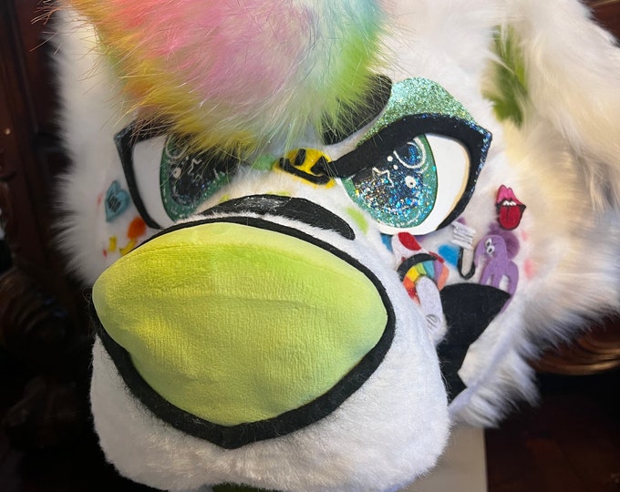 Premade Kidcore Canine Fursuit Head & Tail - Etsy