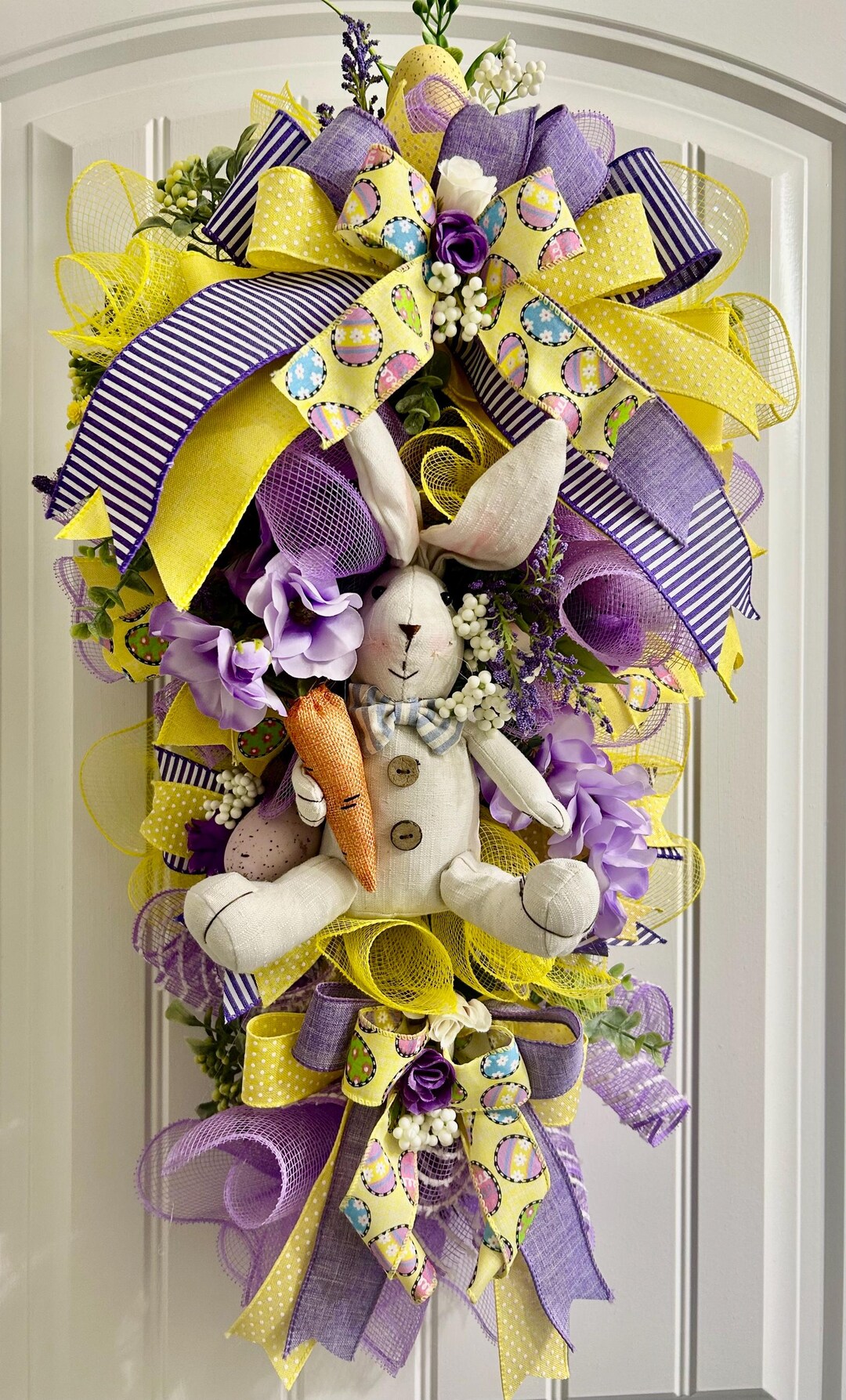 Lavender Spring Swag; Bunny Spring Swag - Etsy