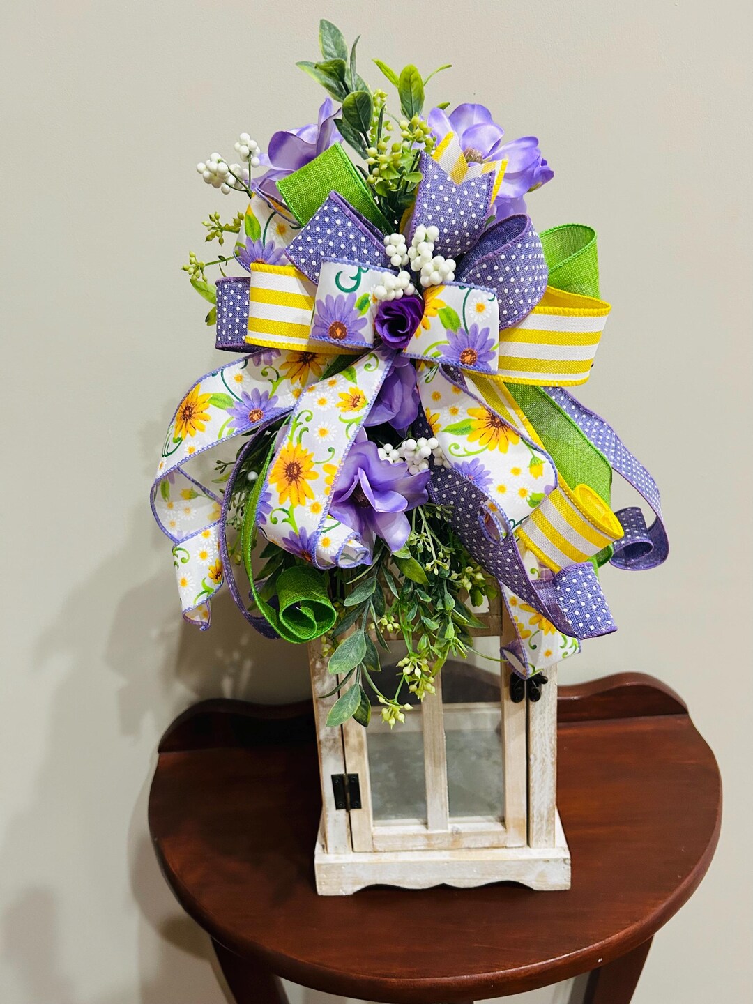 Floral Lantern Swag, Spring Lantern Swag, Everyday Lantern Swag, Spring ...