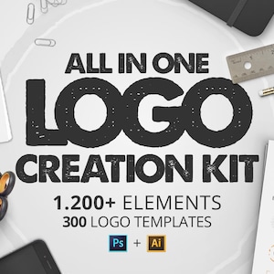 Logo Design Kit - All in One Logo Creation Kit for Illustrator ...