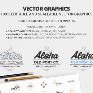 Logo Design Kit - All in One Logo Creation Kit for Illustrator ...