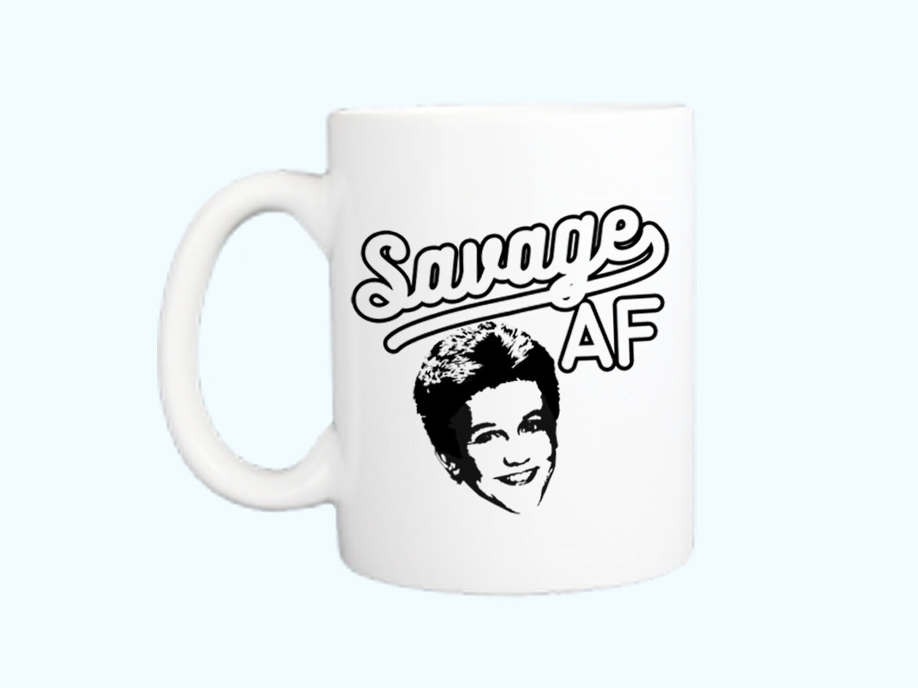 SAVAGE AF as Fred Coffee Mug 80s 90s Vintage TV Show the - Etsy