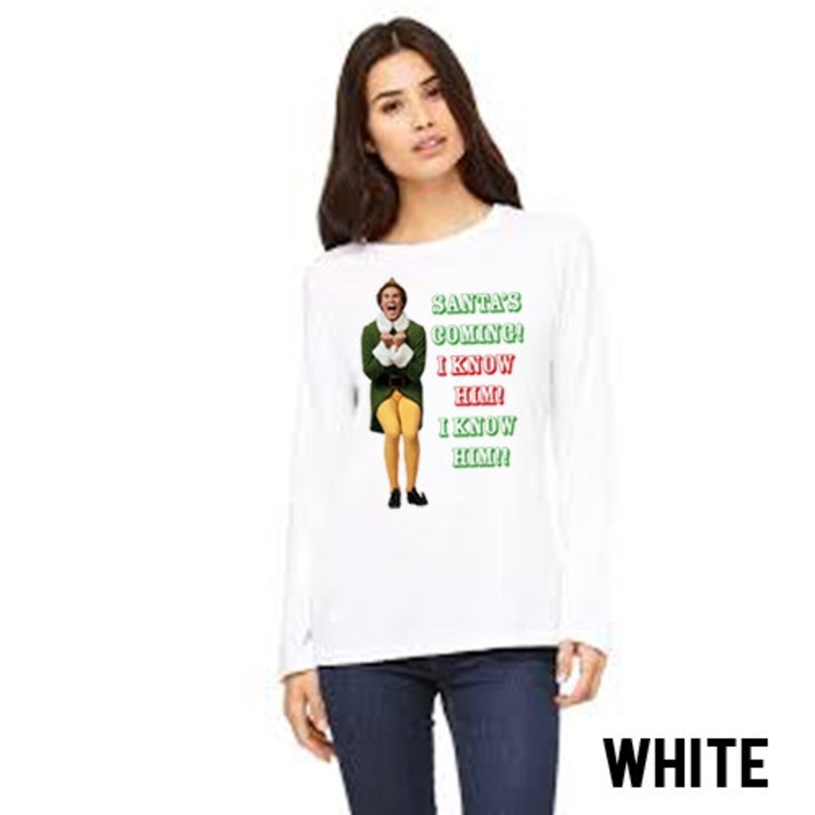 Buddy the Elf Movie Unisex T Shirt Christmas OMG Santa's Coming! I Know ...