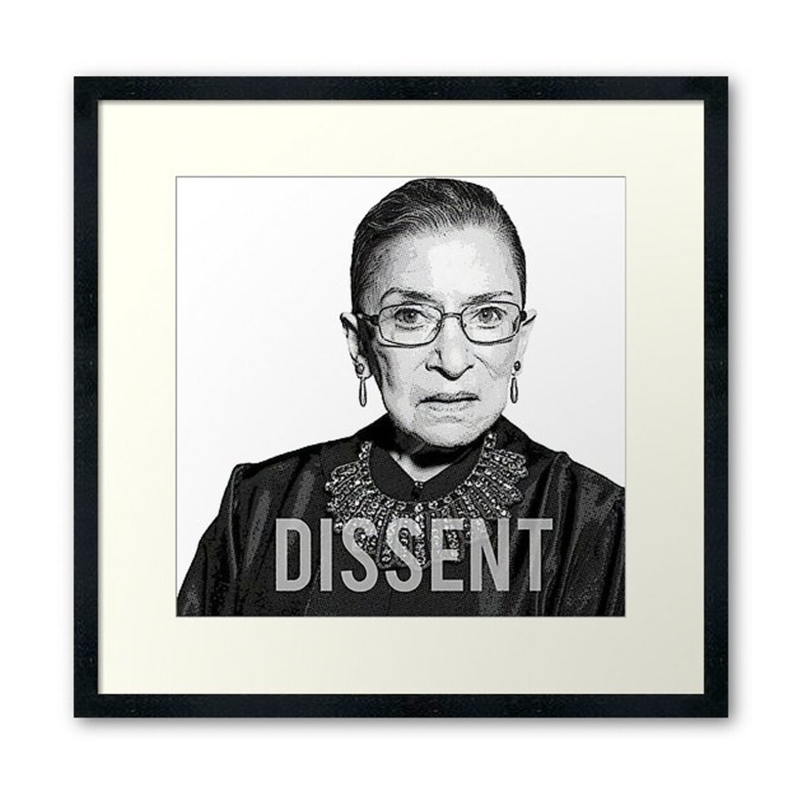 Ruth Bader Ginsburg 16 X 16 Poster Art Print RBG Dissent - Etsy