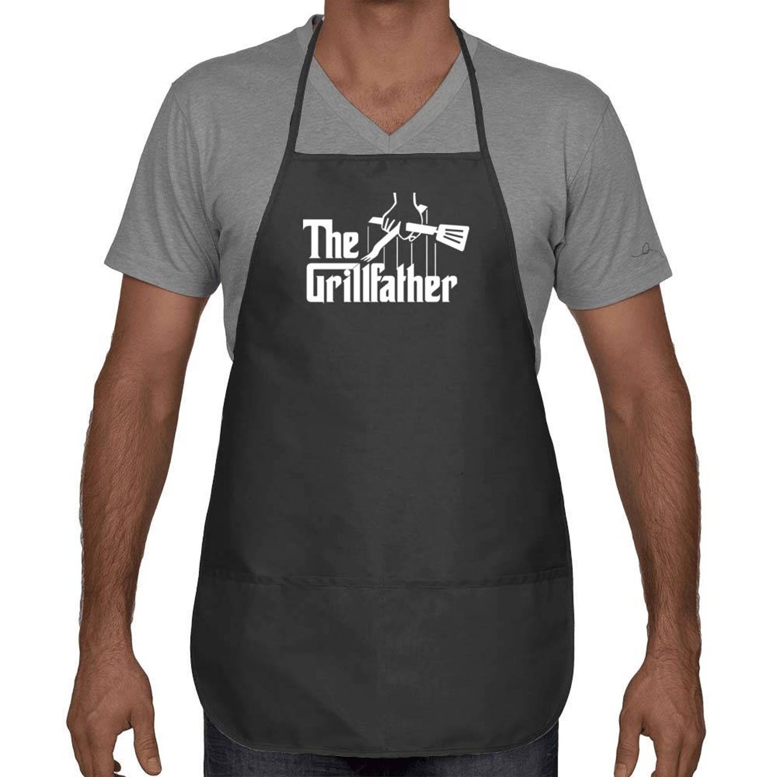 THE GRILLFATHER Apron Funny Grilling Father's Day Gift Dad Chef Grill ...