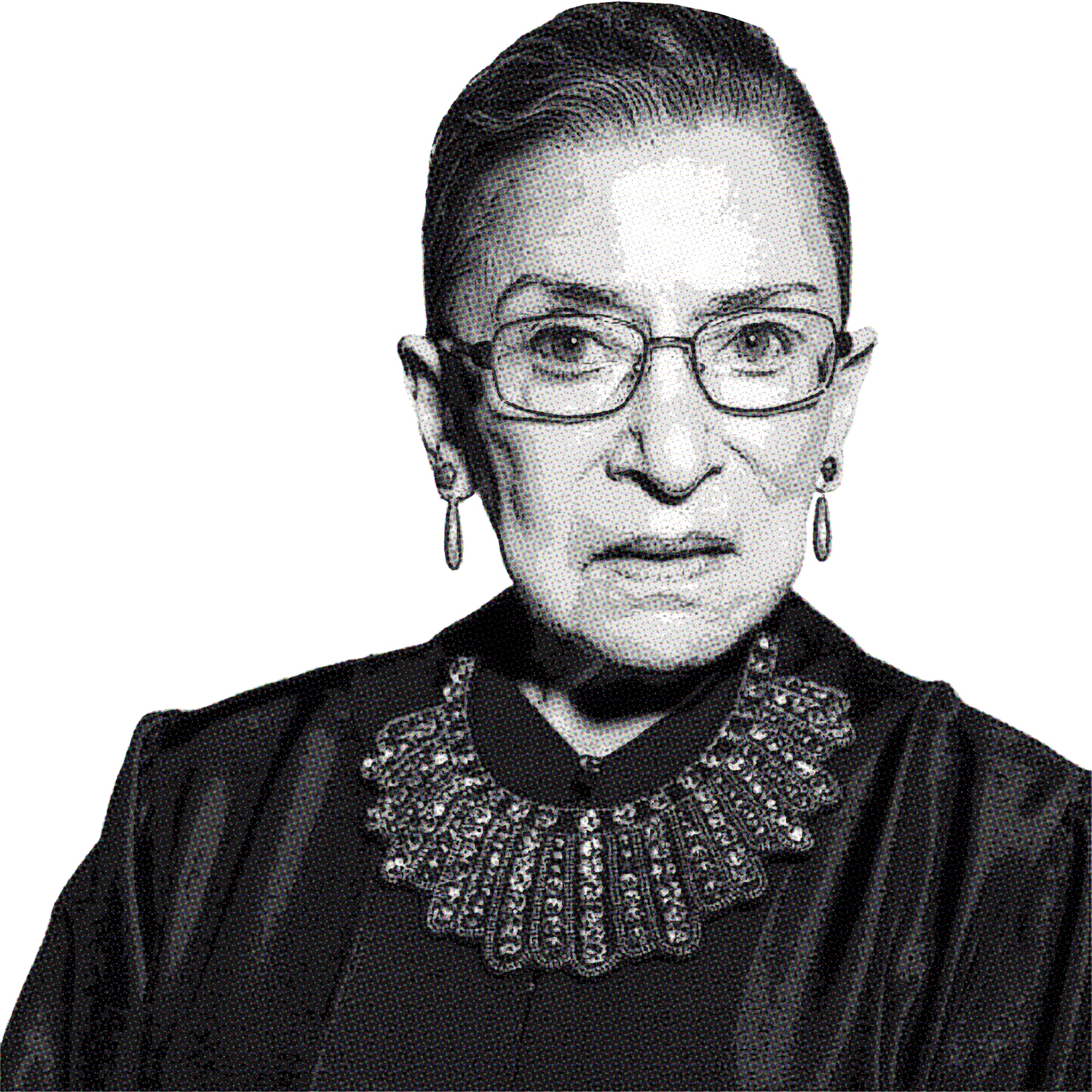 Ruth Bader Ginsburg 16 X 16 Poster Art Print RBG Dissent Collar ...