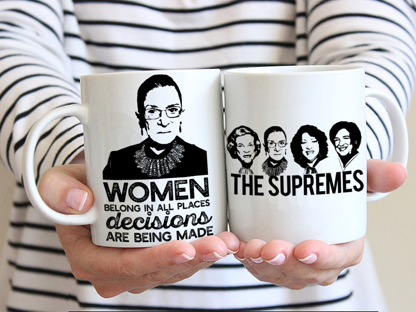 The Supremes and RBG Quote Ruth Bader Ginsburg Coffee Mug Cup Drink ...