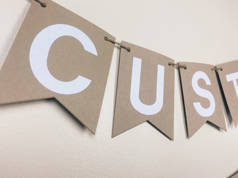 PERSONALISED CUSTOM BUNTING Handmade Bunting Customised Party Banners ...