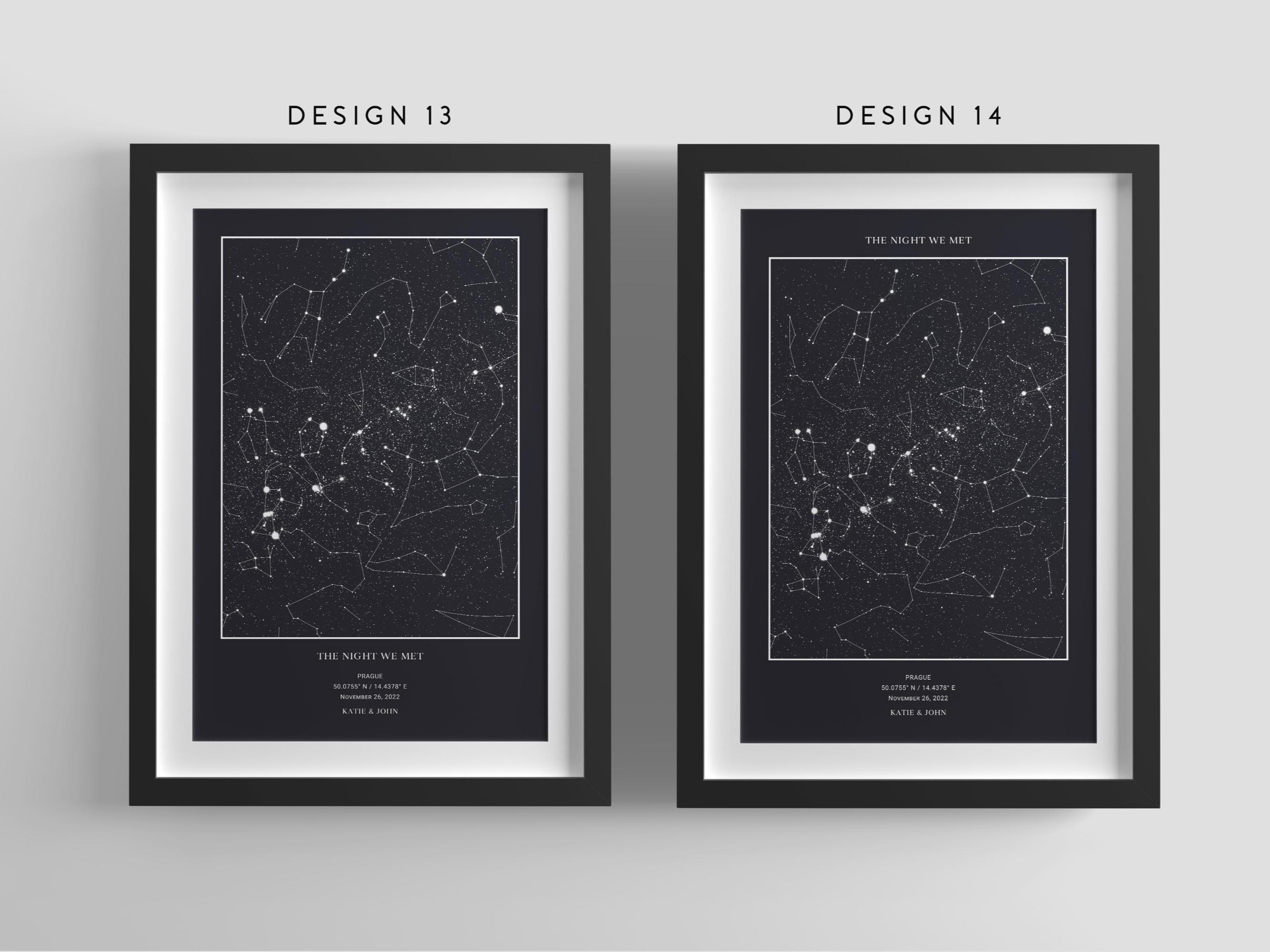 Custom Star Map Print,where It All Began,you Were Born,star Map Poster ...