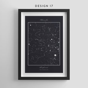 Personalized Star Map Print,custom Map Print,night Sky Map ...