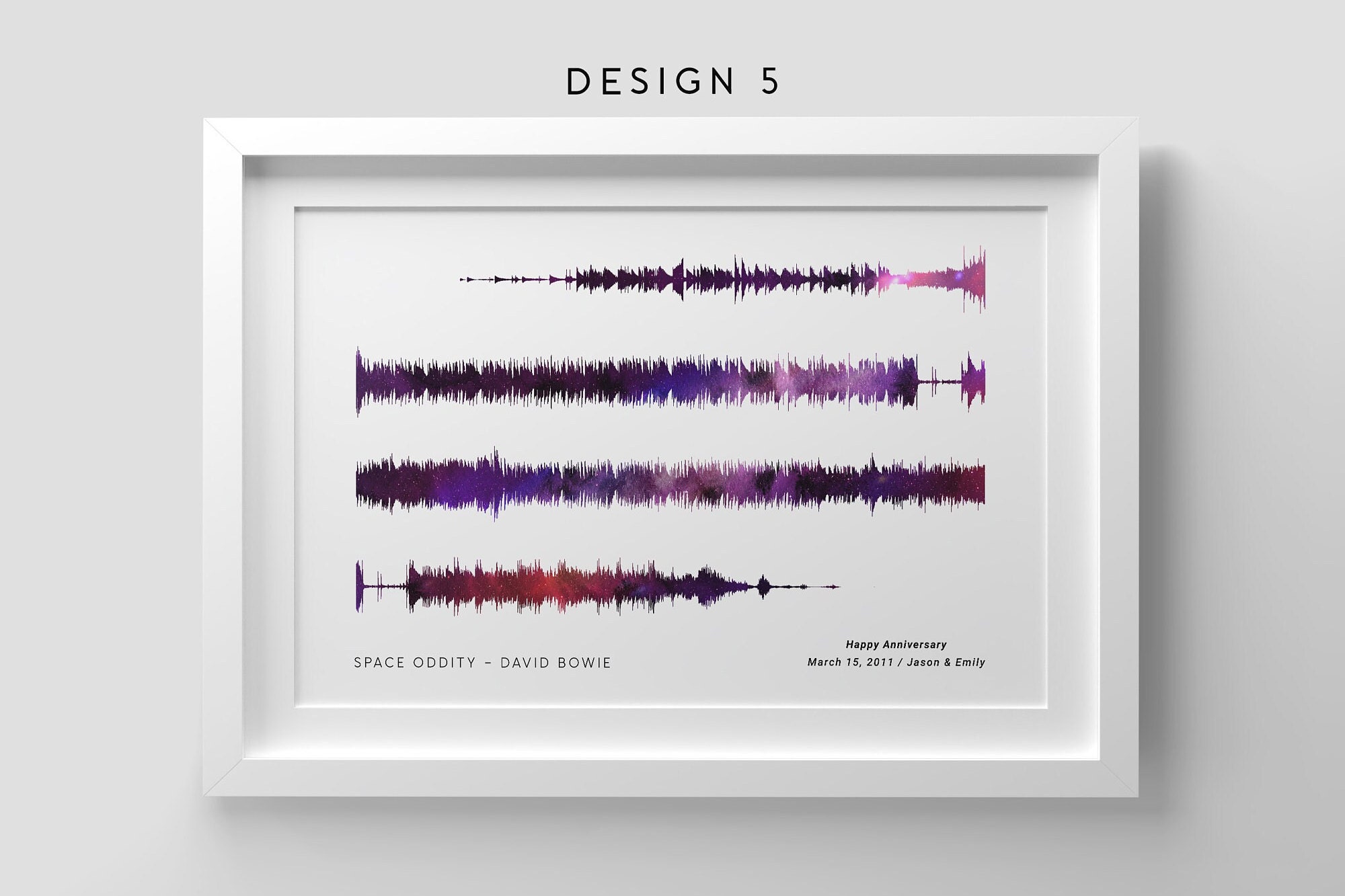 Custom Sound Wave Art,soundwave Art Print,music Wall Art,wedding Song ...