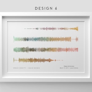 Custom Sound Wave Art,soundwave Art Print,music Wall Art,wedding Song ...