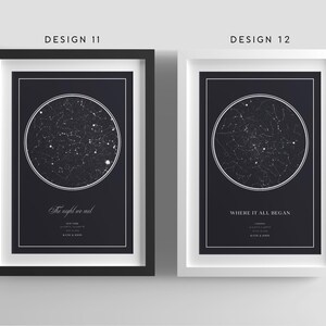 Personalized Star Map Print,custom Map Print,night Sky Map ...