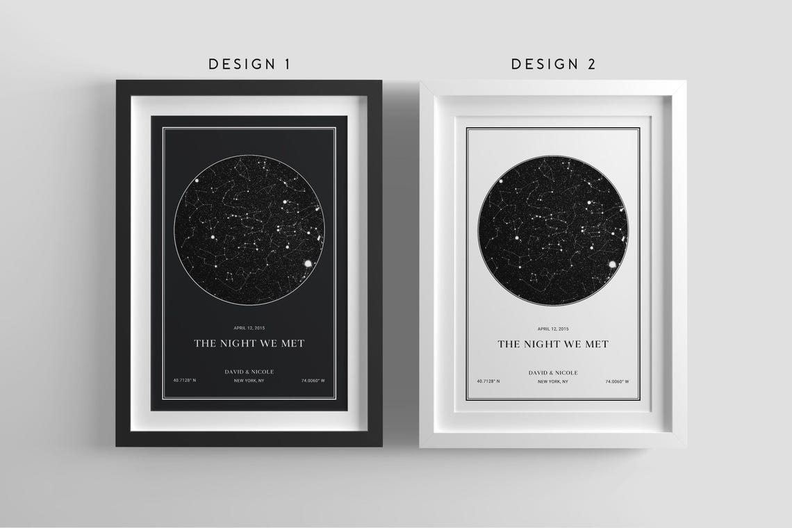 Personalized Star Map Print,custom Map Print,night Sky Map ...