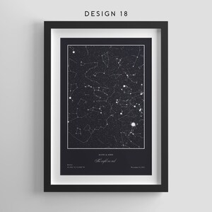 Constellation Star Map Poster, Night Sky Wall Art,personalized Star Map ...