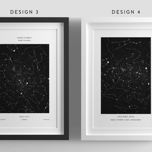 Personalized Star Map Print,custom Map Print,night Sky Map ...