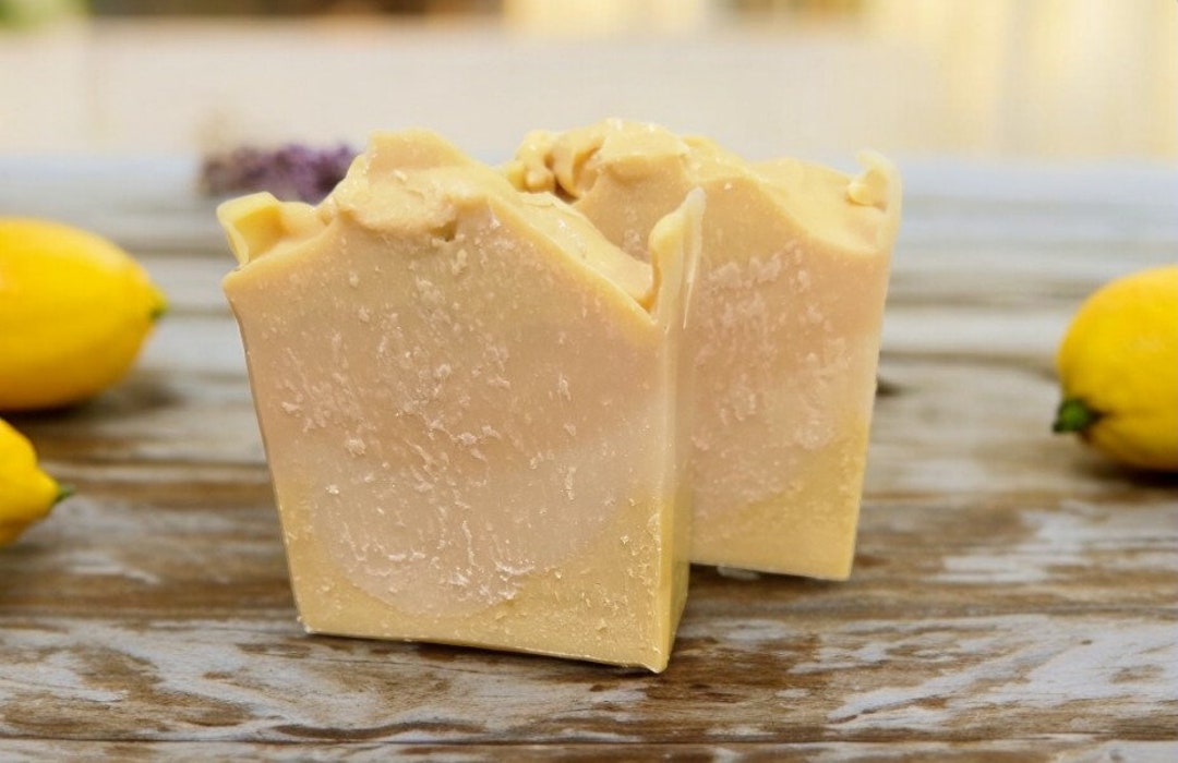 Goat Milk Lemon Drop Bar Soap - Etsy
