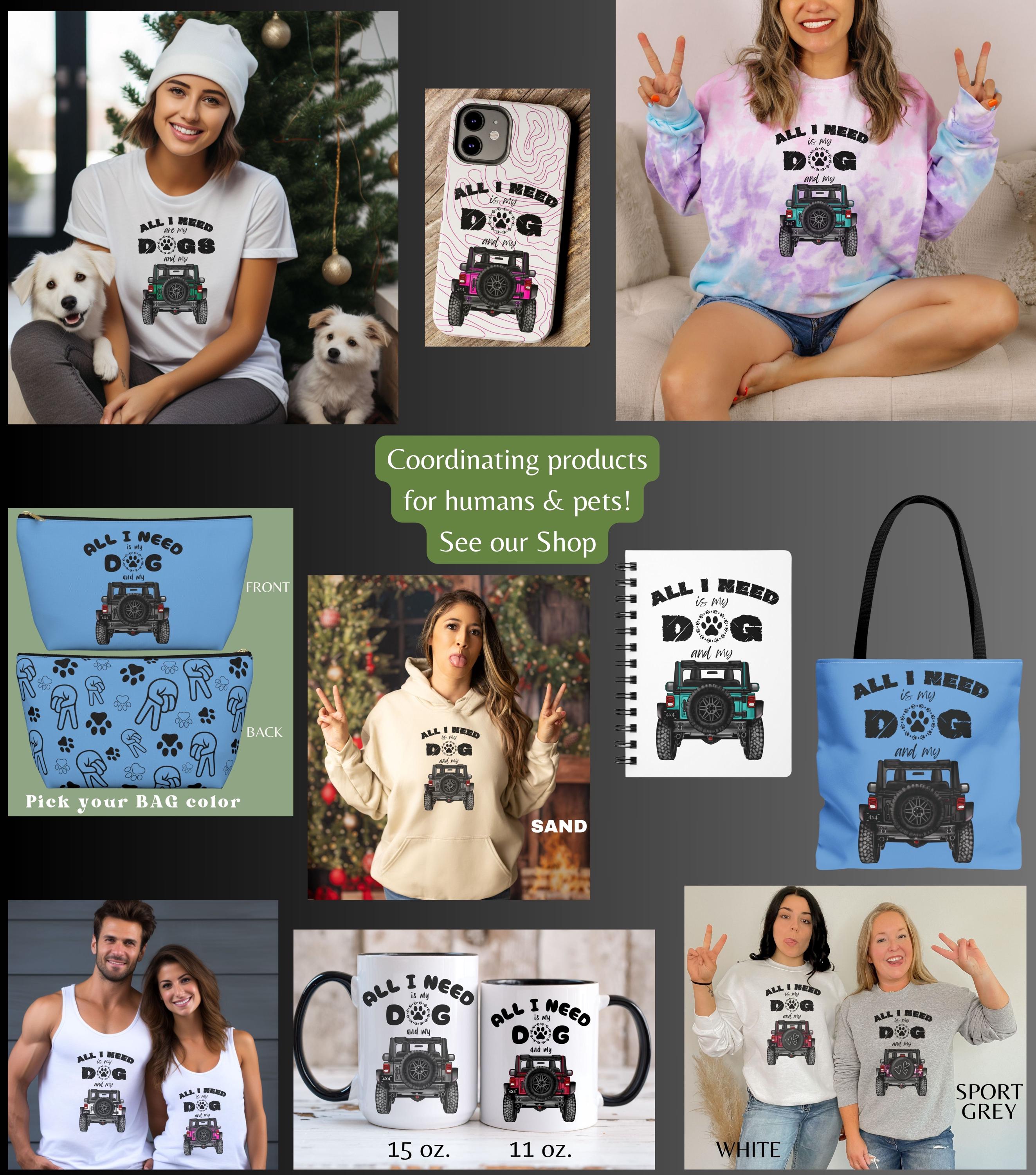 All I Need is My Dog & 4x4 Truck T-shirt, You Can CUSTOMIZE TRUCK COLOR ...