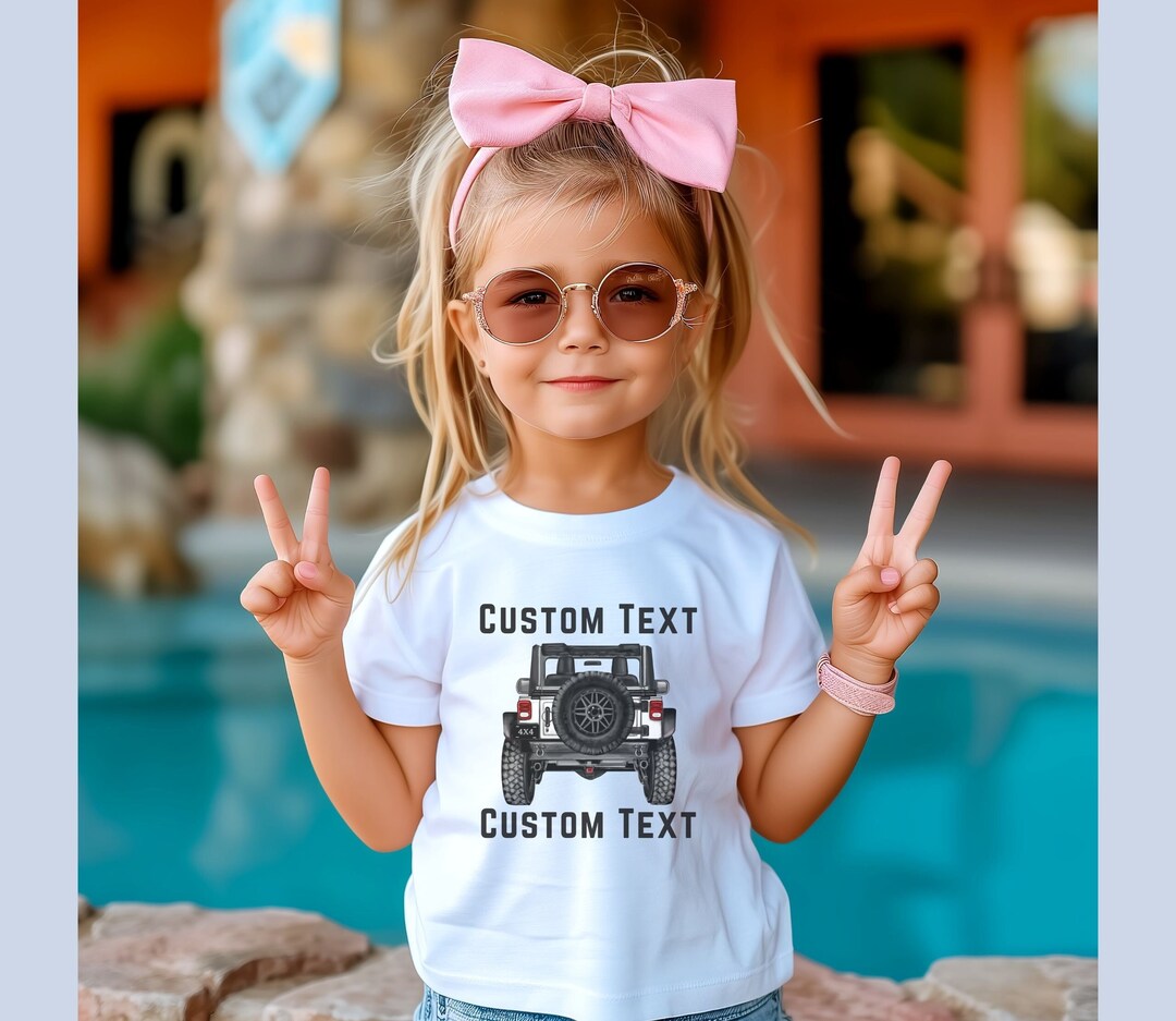 CUSTOM TEXT Toddler Size Off-roading 4x4 T-shirt, You Pick Truck Color ...