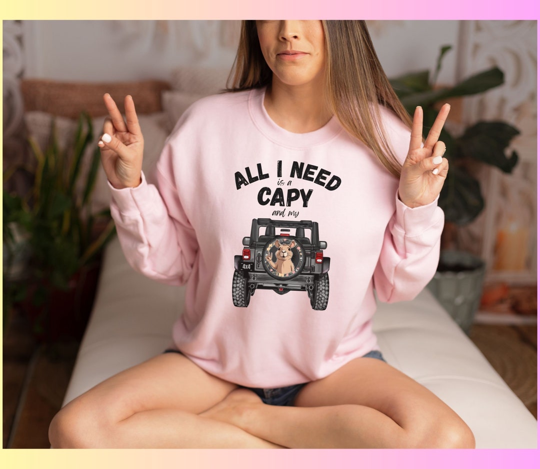 CUSTOM Peace Capybara & 4x4 Offroad Sweatshirt You Pick Truck COLOR ...