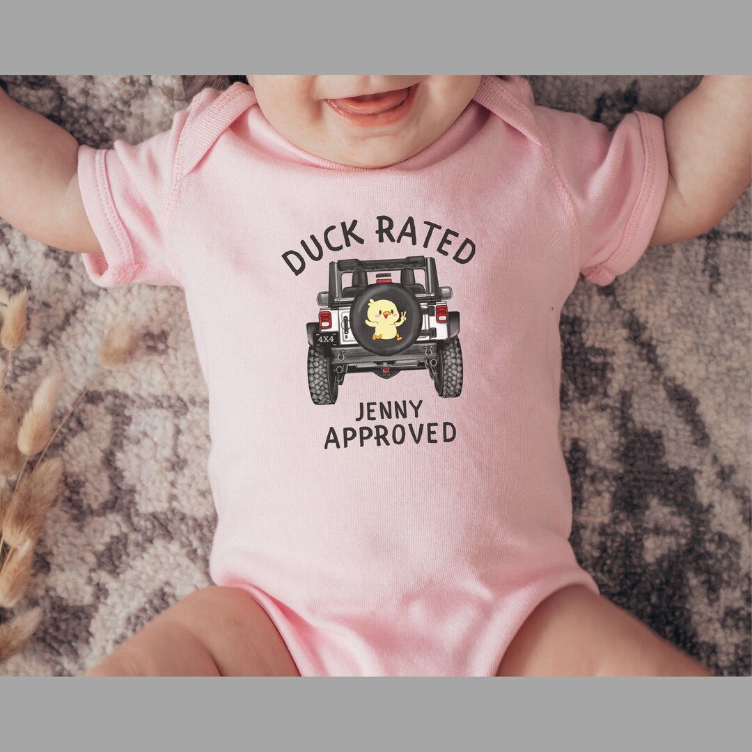 CUSTOM NAME Gerber Baby Onesie® Duck Rated Approved 4x4 Offroad, YOU ...